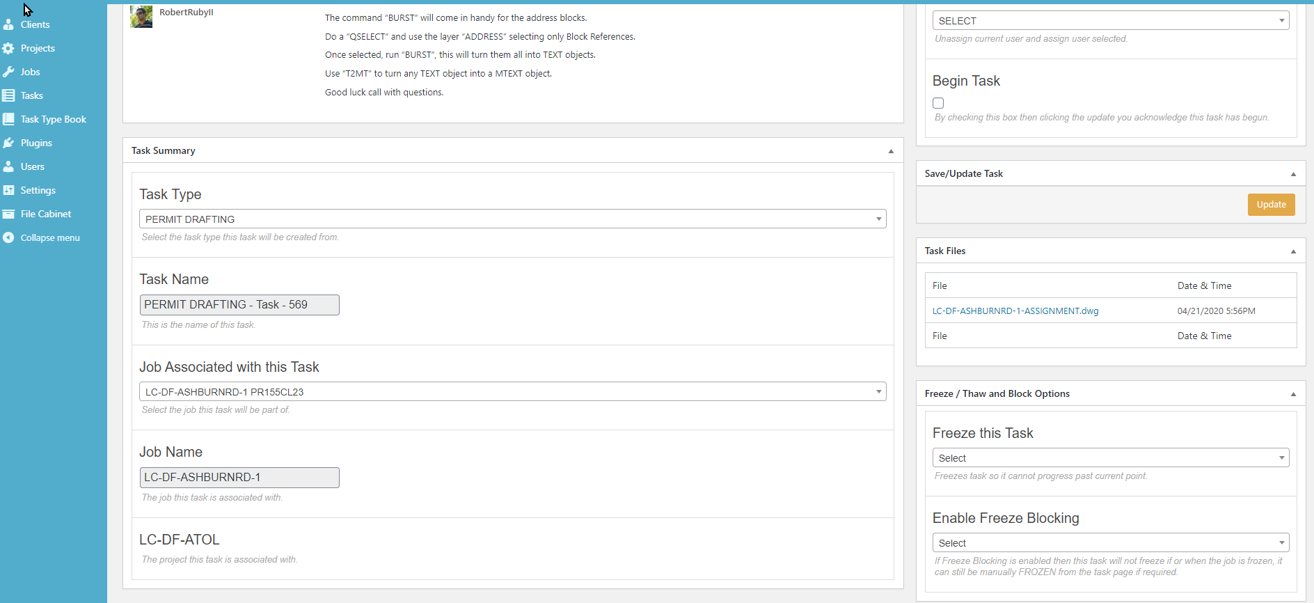 Rubyfire Management System – Outside Plant Engineering and Construction Management
